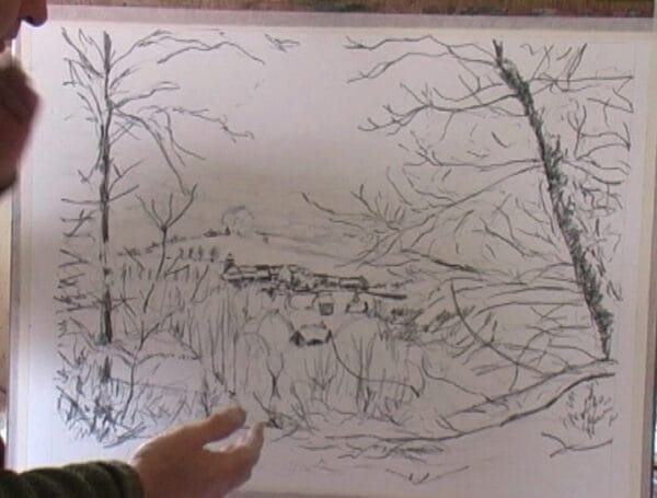 Watercolour, Black Chinagraph Pencil & Soft Pastels, by Peter Wood ...