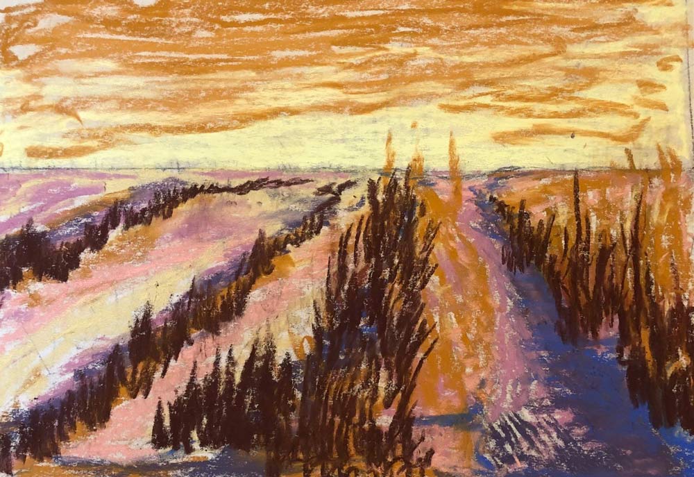 Beach Underpainting Process, by Daniel P Thomas - Unison Colour