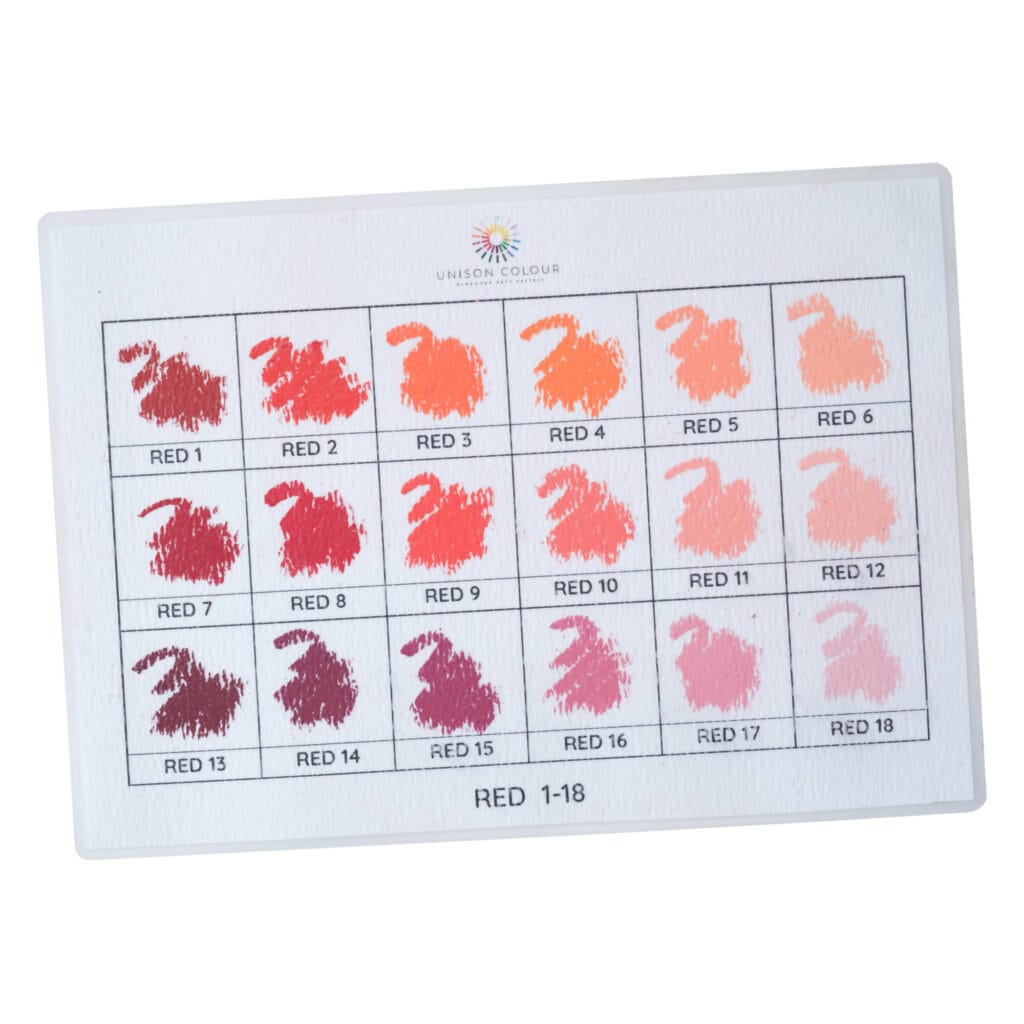 Hand Drawn Colour Chart - Unison Colour Soft Pastels