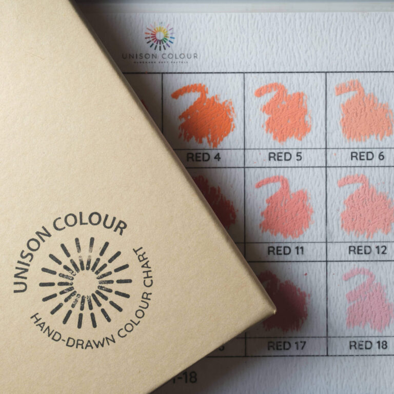 Hand Drawn Colour Chart - Unison Colour Soft Pastels