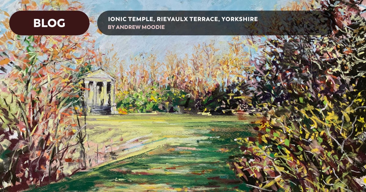Part 1: Rievaulx Terrace, Yorkshire - The Ionic Temple in Mixed Media ...